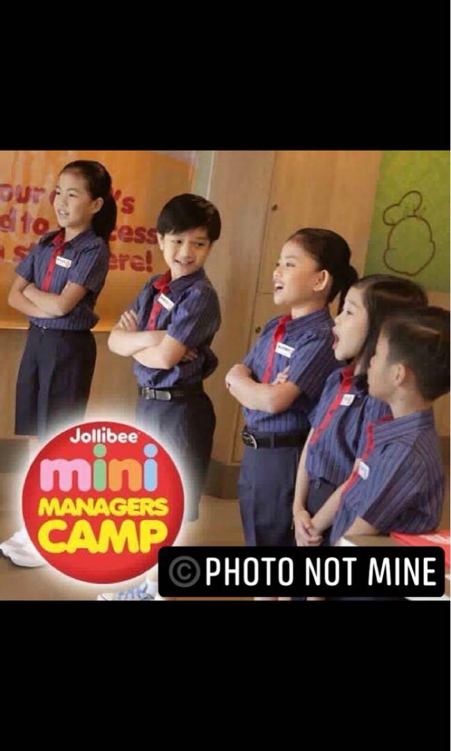 Jollibee Mini Manager uniform, Babies & Kids, Baby Nursery & Kids ...