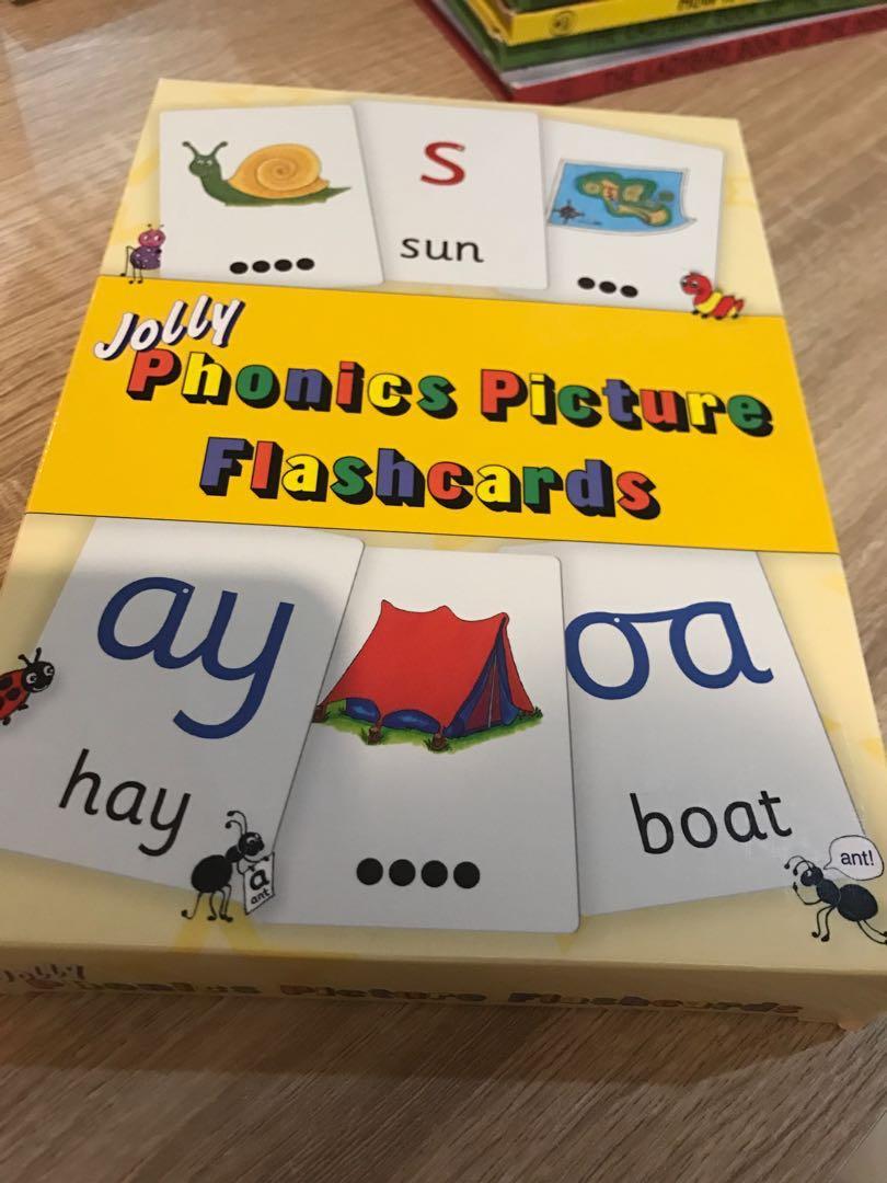Jolly Phonics Picture Flashcards, Hobbies & Toys, Books & Magazines, Children's Books on Carousell