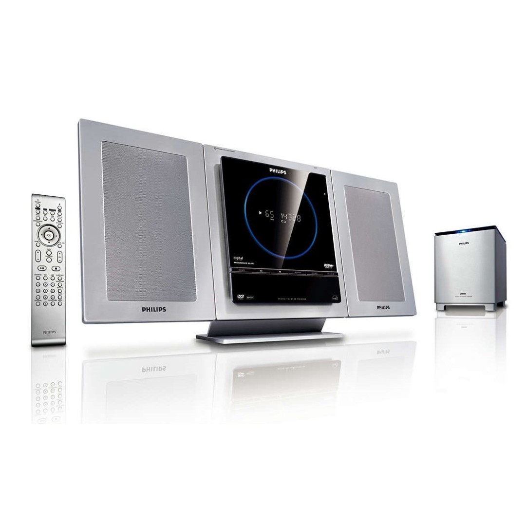 Philips MCD288/98 Micro Theatre component system stereo bose dvd cd ...