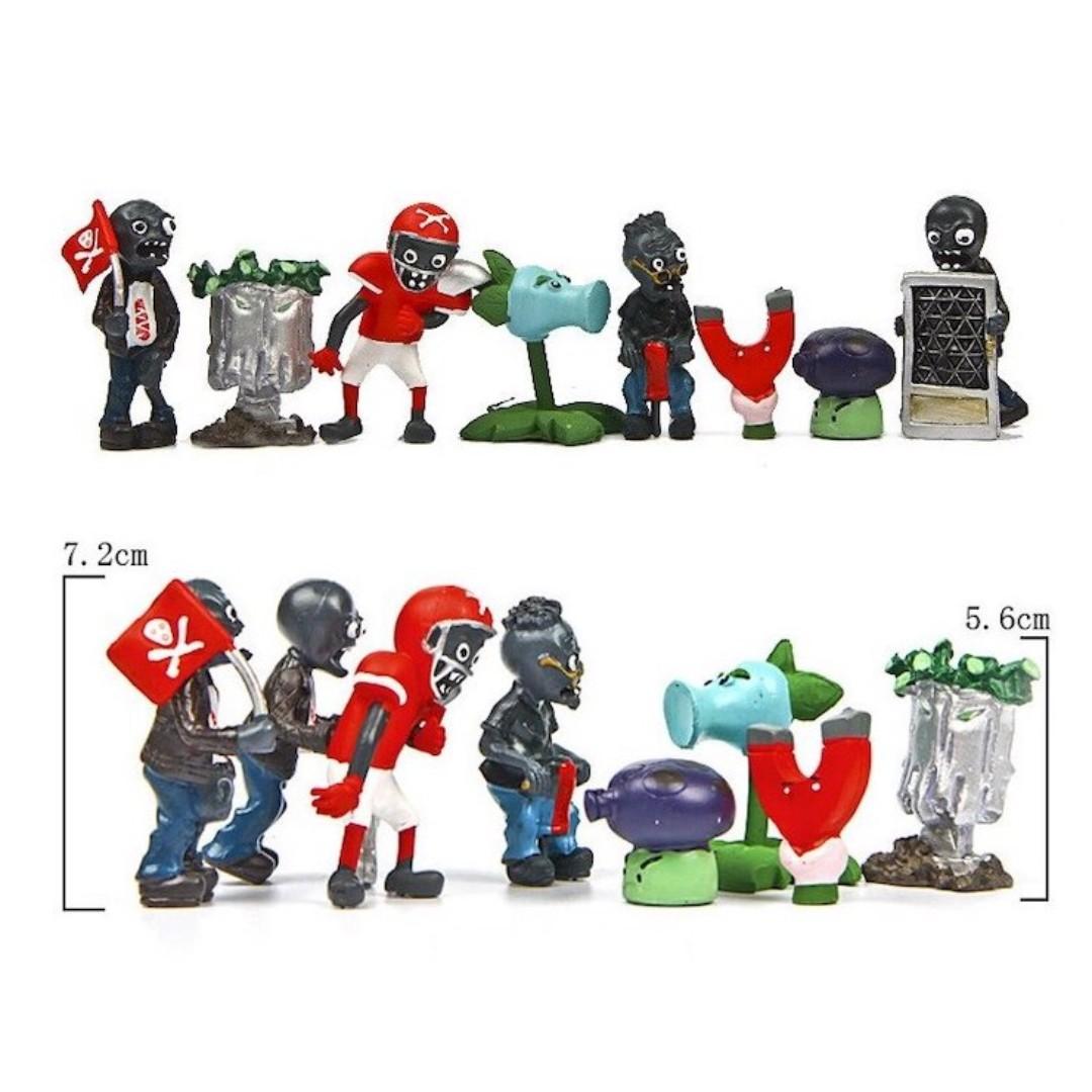 Plants vs Zombies Figures Toys PVZ Snow Pea Fume-shroom PVC Action ...