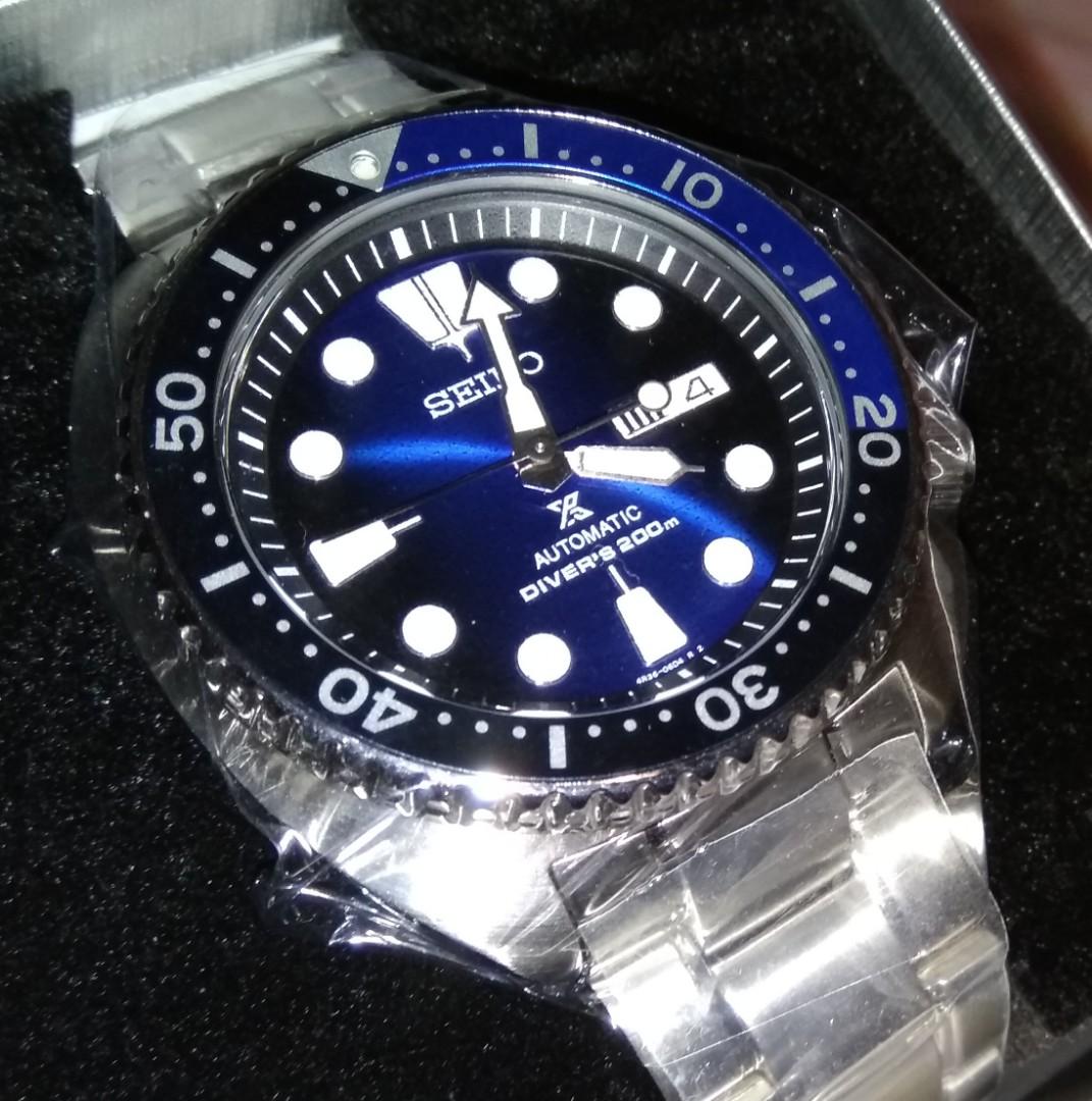 Seiko Turtle " Batman " Automatic Water Resistant Stainless Steel ...