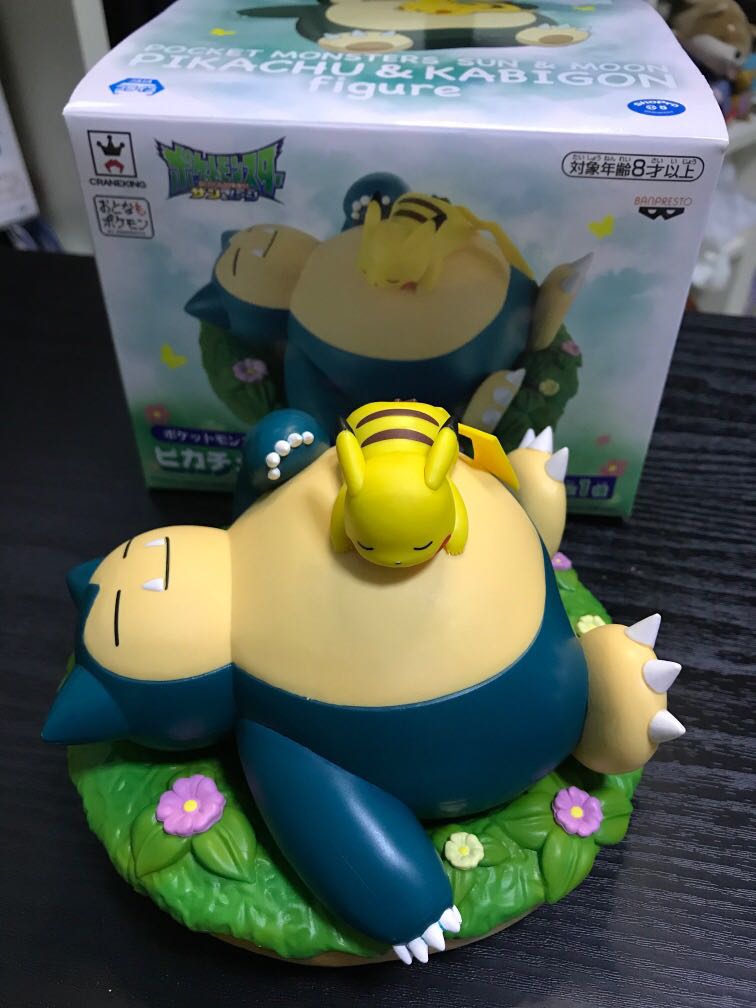 Premium Pikachu & Kabigon (Snorlax) Figure Original, Hobbies & Toys ...