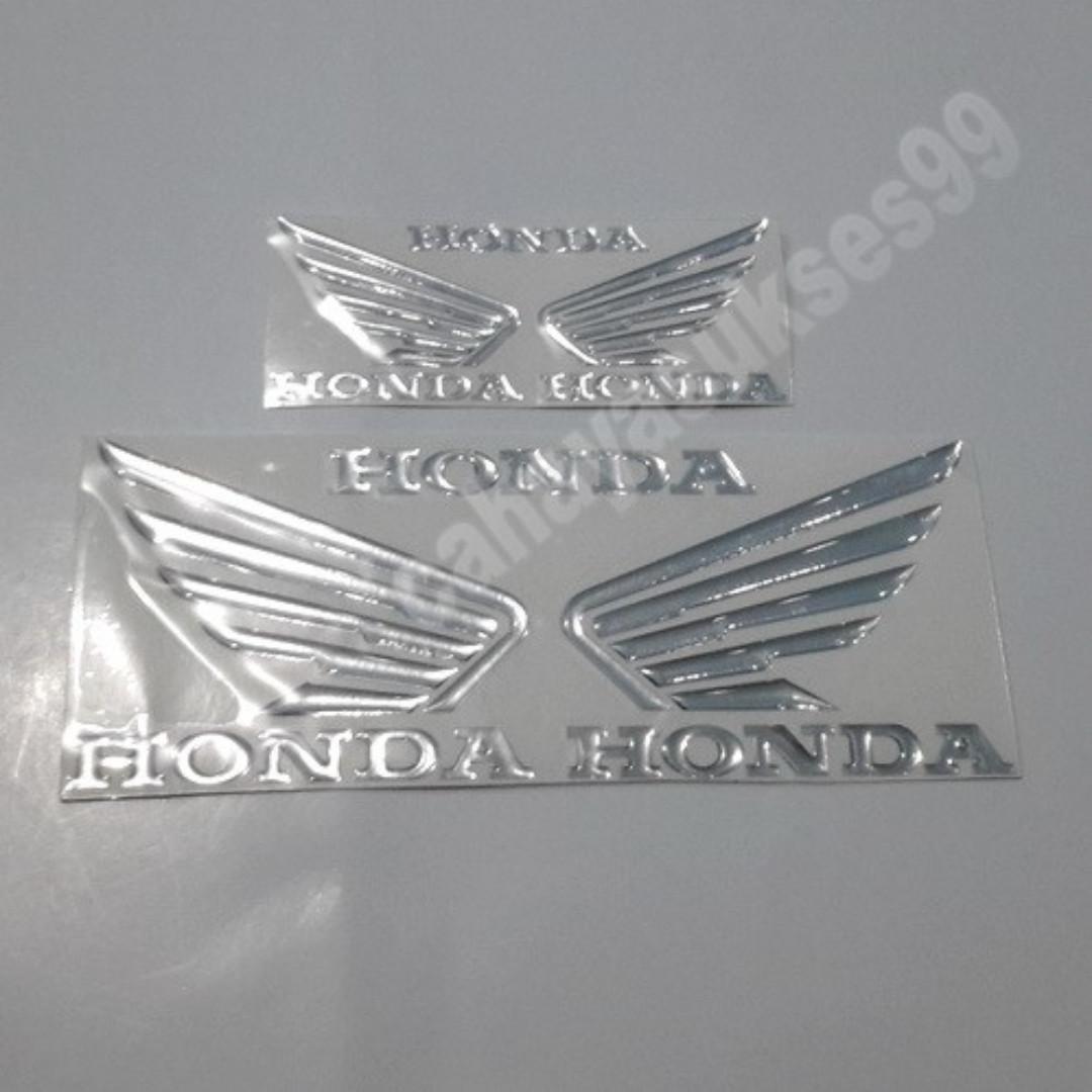 Sticker Timbul Sayap Honda Wings Ukuran Besar BONUS Size Kecil Stiker ...