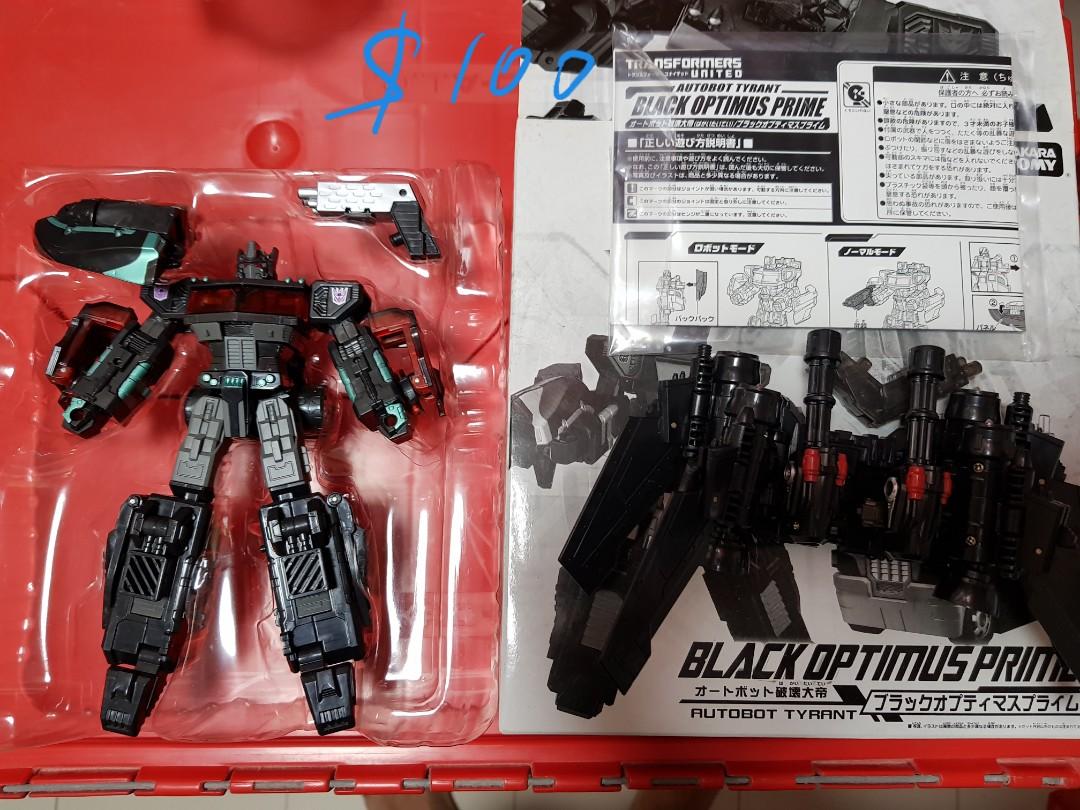 Takaratomy Transformers United Black Optimus Prime with Jetpack ...