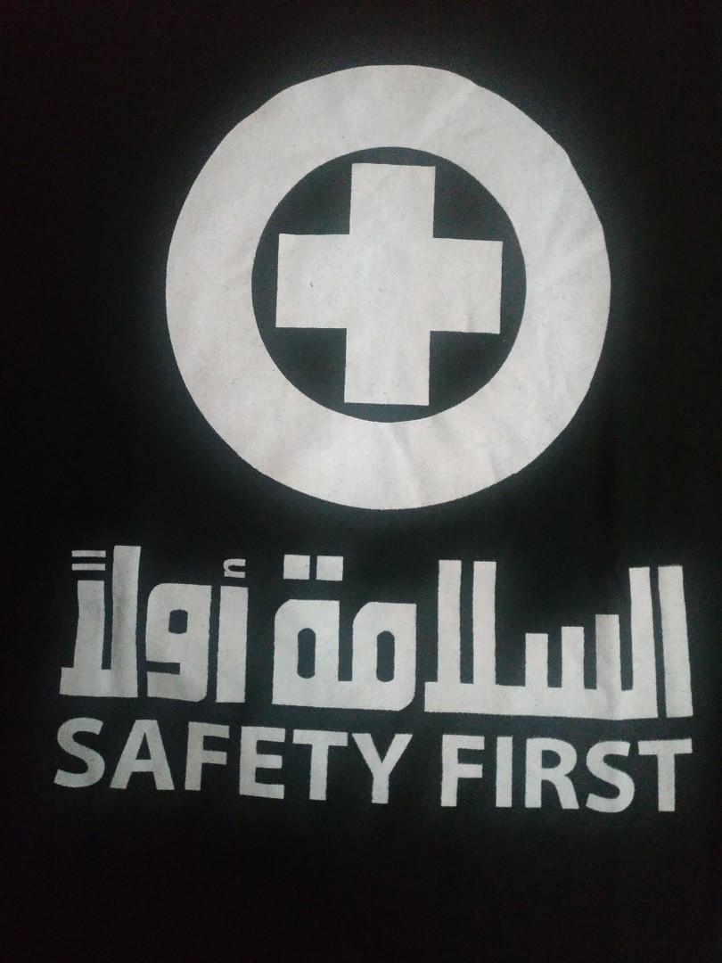 Tshirt - Safety First arabic, Men's Fashion, Tops & Sets, Formal Shirts ...