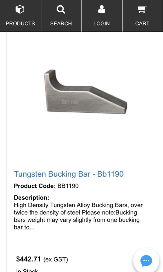 tungsten bucking bar, Everything Else on Carousell
