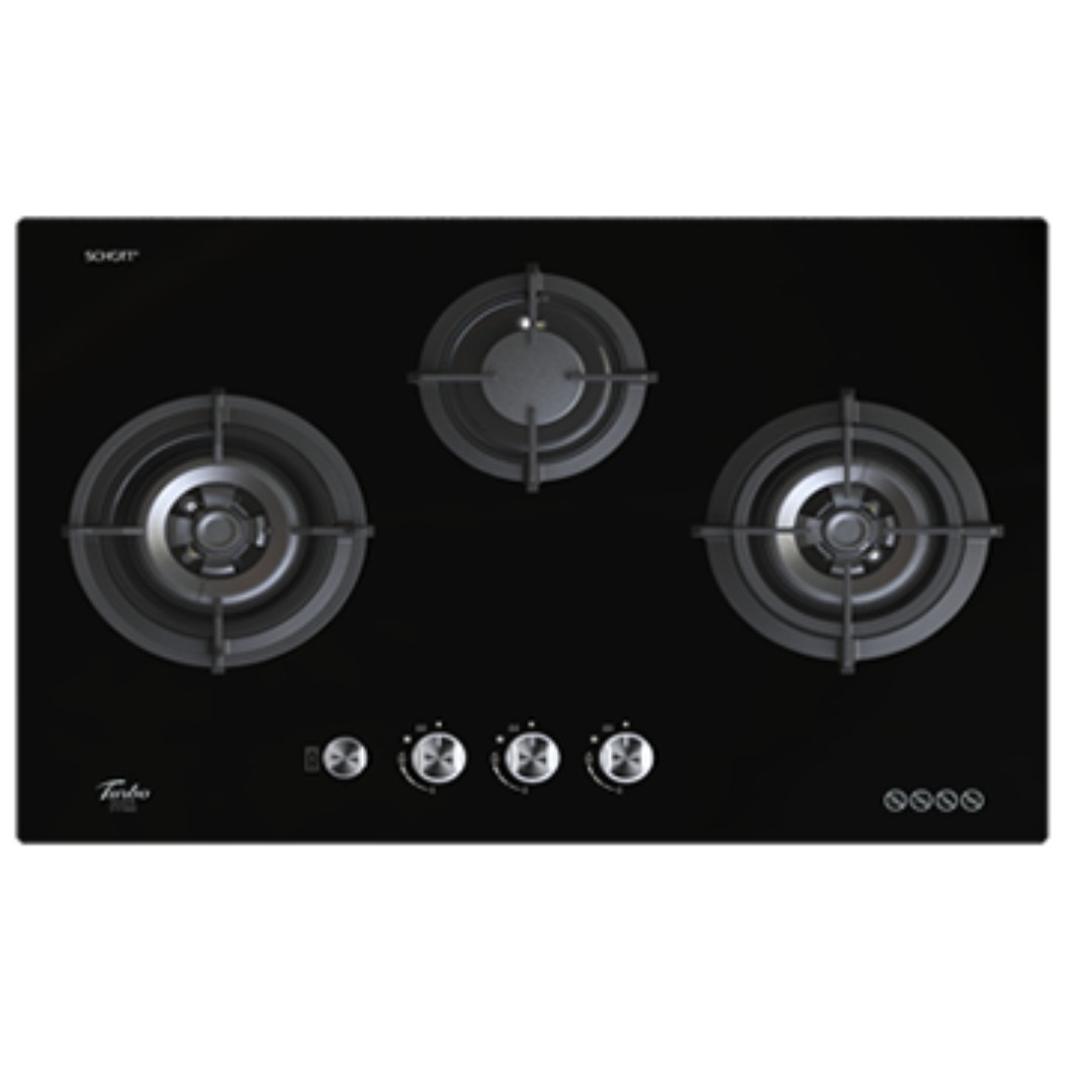 Turbo Incanto T773GV 77cm 3 Burners Built-In Glass Hob, TV & Home Appliances, Kitchen Appliances ...