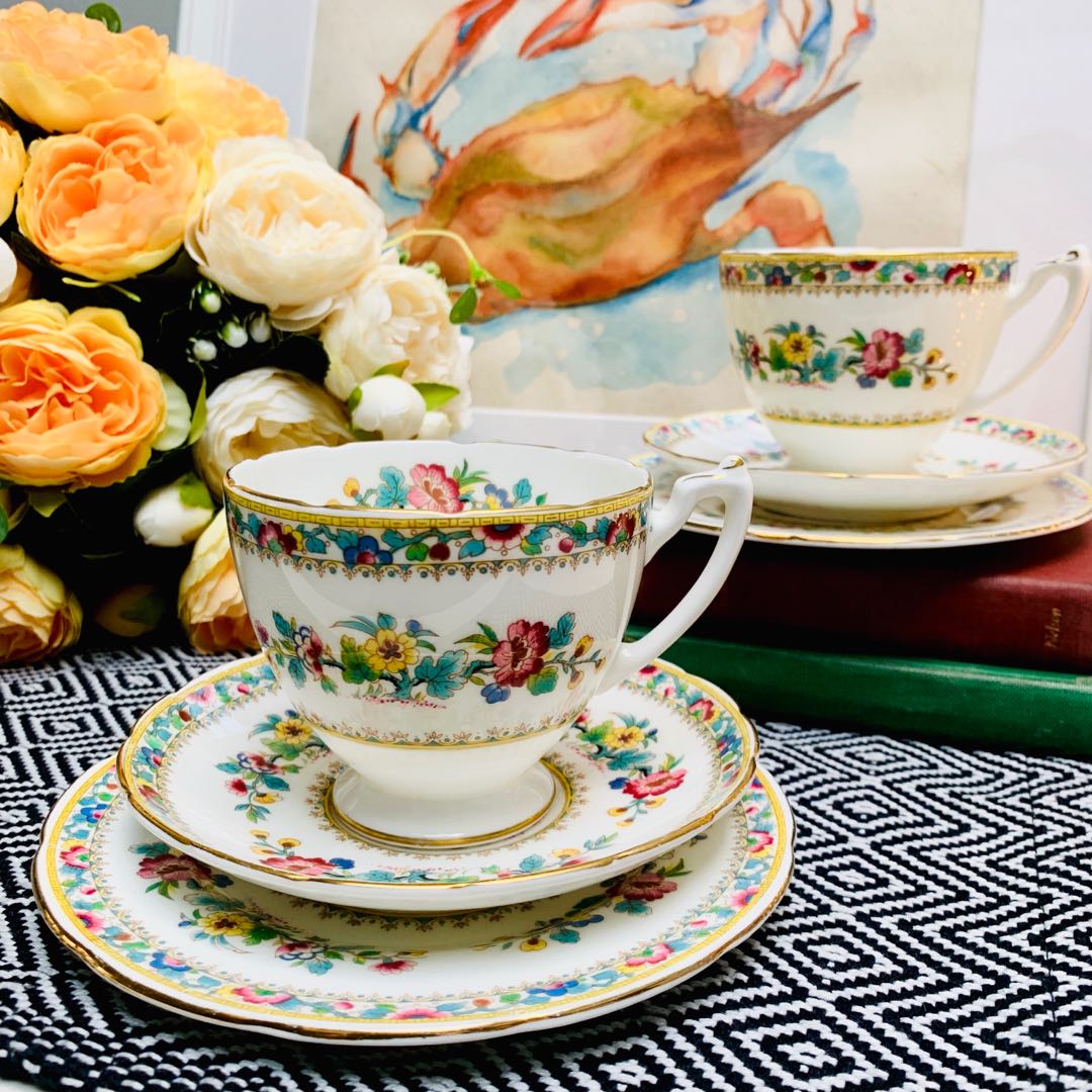 Vintage Coalport/EB Foley Teacup set, Hobbies & Toys, Memorabilia ...