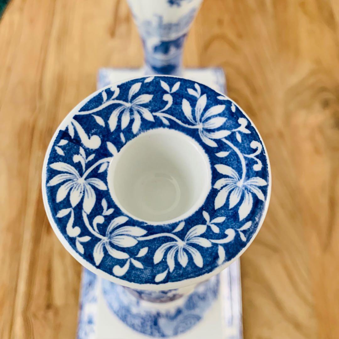 Vintage Spode "Blue Italian" Earthenware Candlesticks, Furniture & Home ...