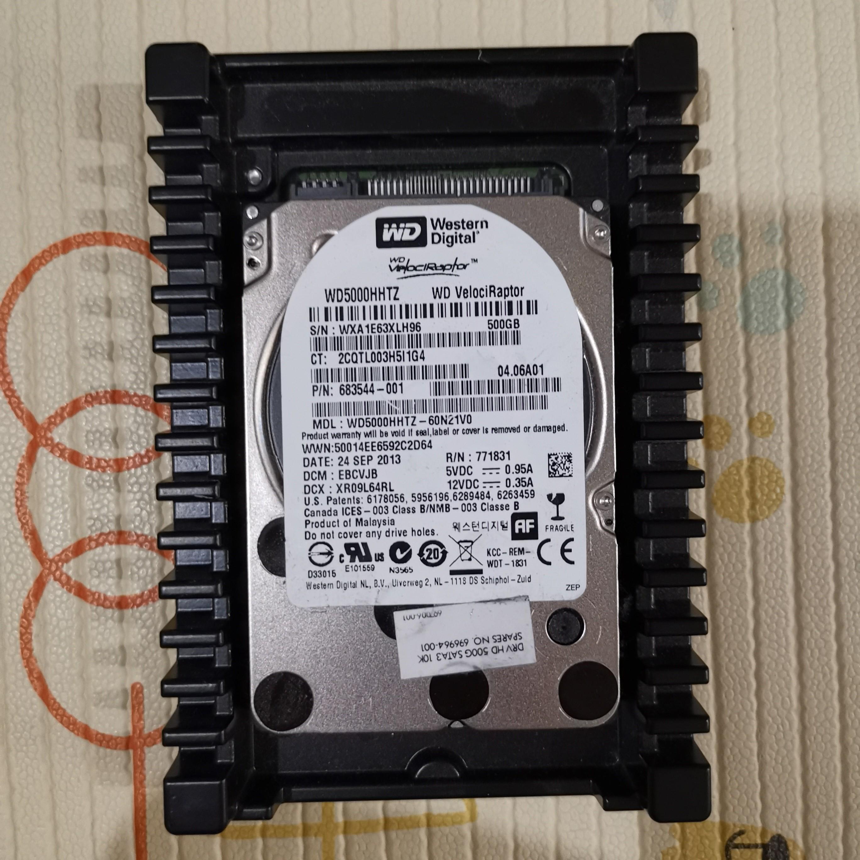 Western Digital WD Velociraptor 500GB WD5000HHTZ, original HP Parts ...
