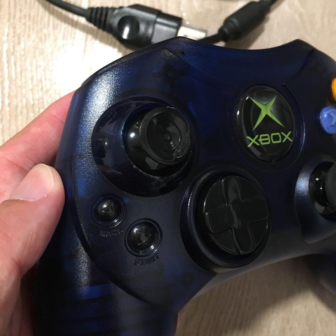 Xbox Controller blue Color old school model x box x-box control ...