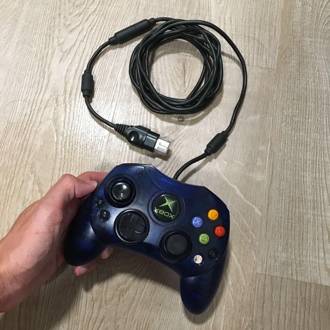Xbox Controller blue Color old school model x box x-box control ...