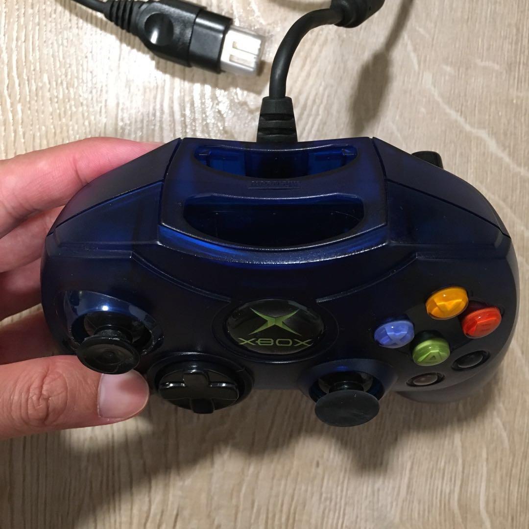 Xbox Controller blue Color old school model x box x-box control ...