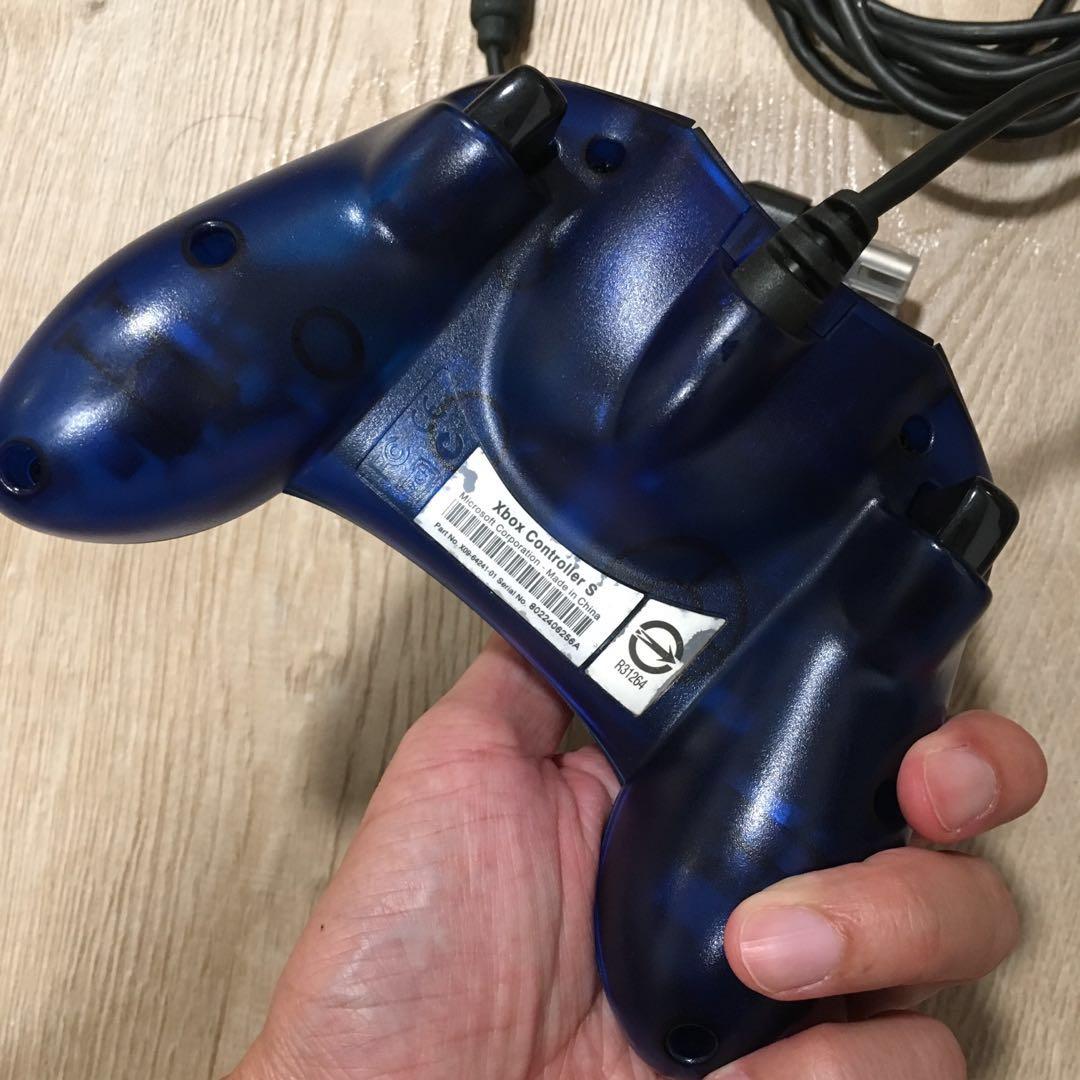 Xbox Controller blue Color old school model x box x-box control ...