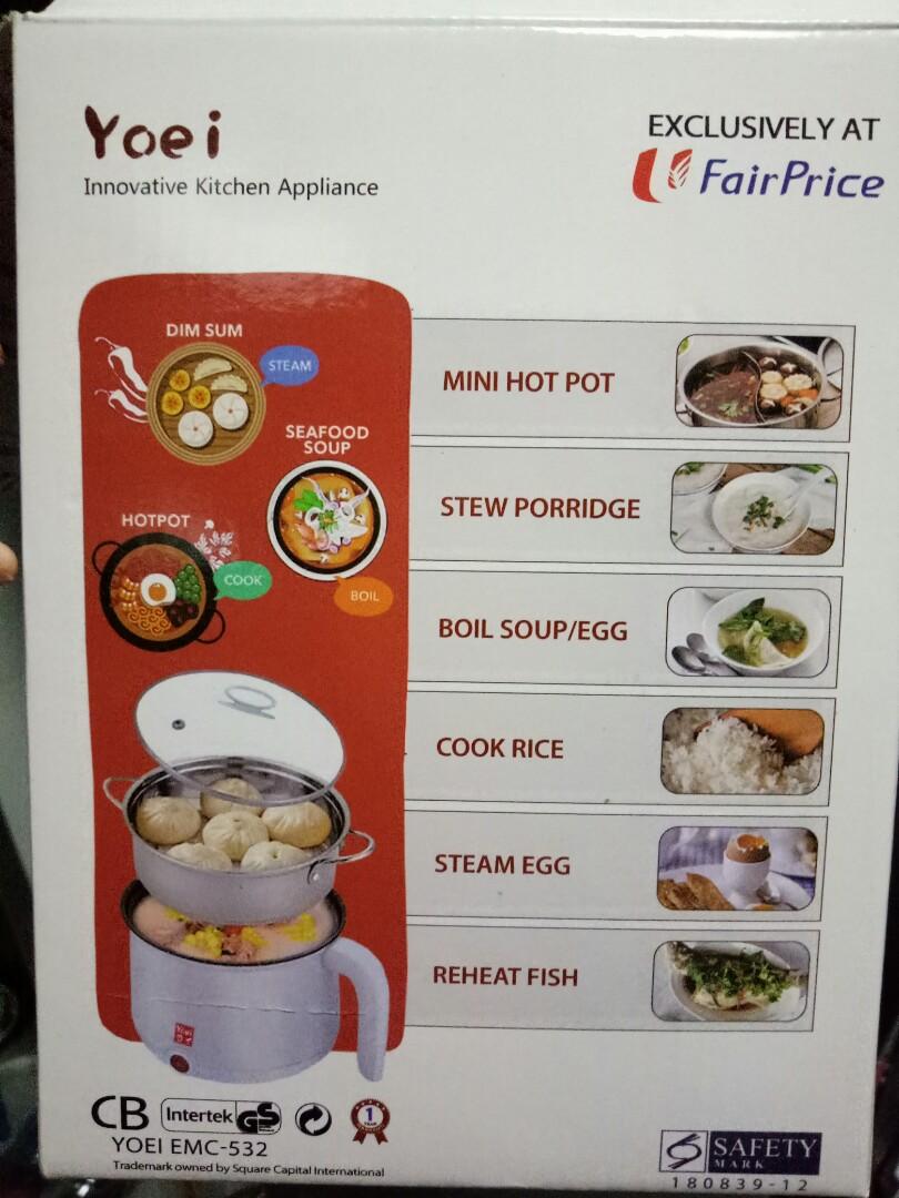 Yoie electric rice multi cooker, TV & Home Appliances, Kitchen ...