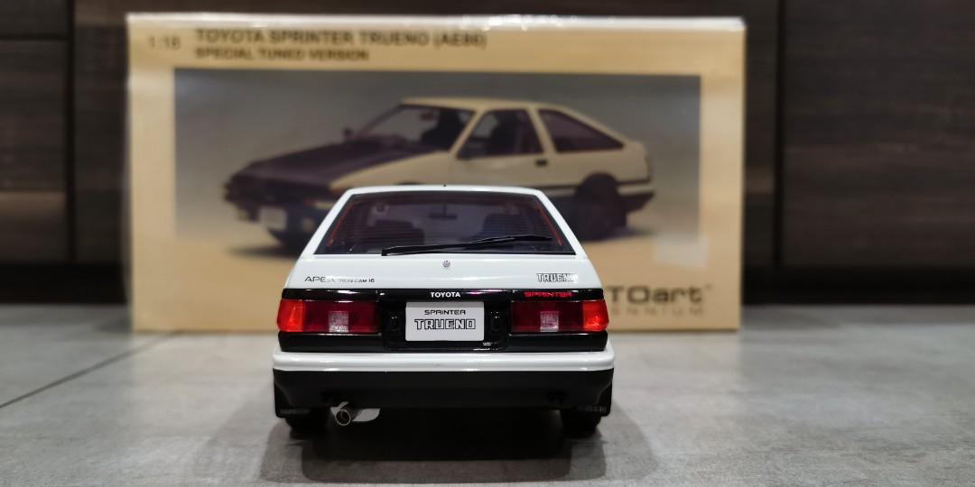 1/18 Autoart Toyota Sprinter Trueno AE86 Special Tuned Ver (White Wif ...