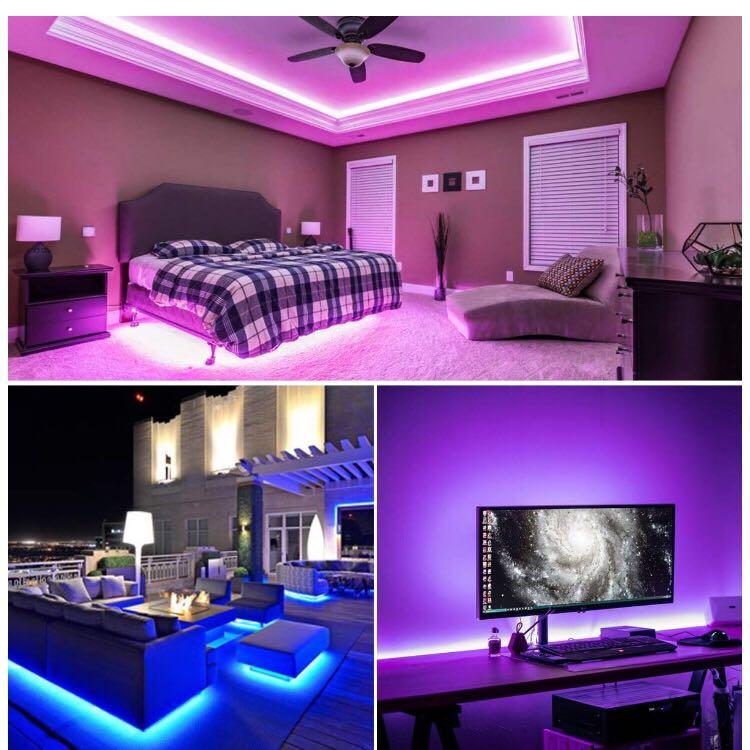[A077]-Elfeland LED Strip Lights Kit, Furniture & Home Living, Lighting ...