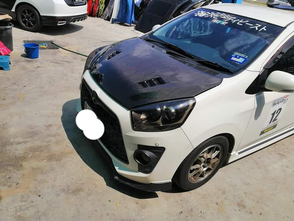 Axia carbon bonnet airvent, Auto Accessories on Carousell