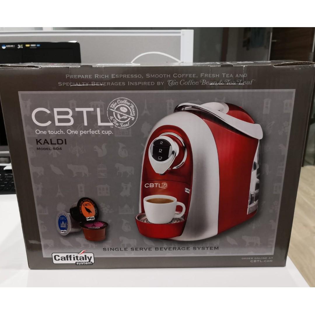 BNIB CBTL Kaldi S04 Coffee Machine (Red), TV & Home Appliances, Kitchen ...