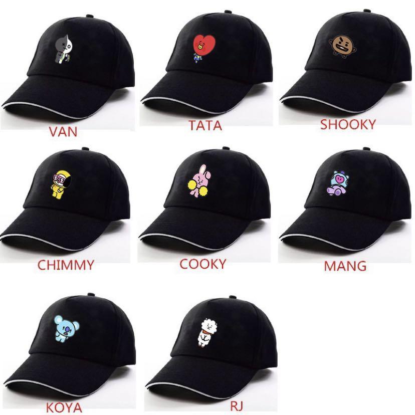 BTS Cap BT21 Hat Baseball Cap bts Student Sun Hat, Hobbies & Toys ...