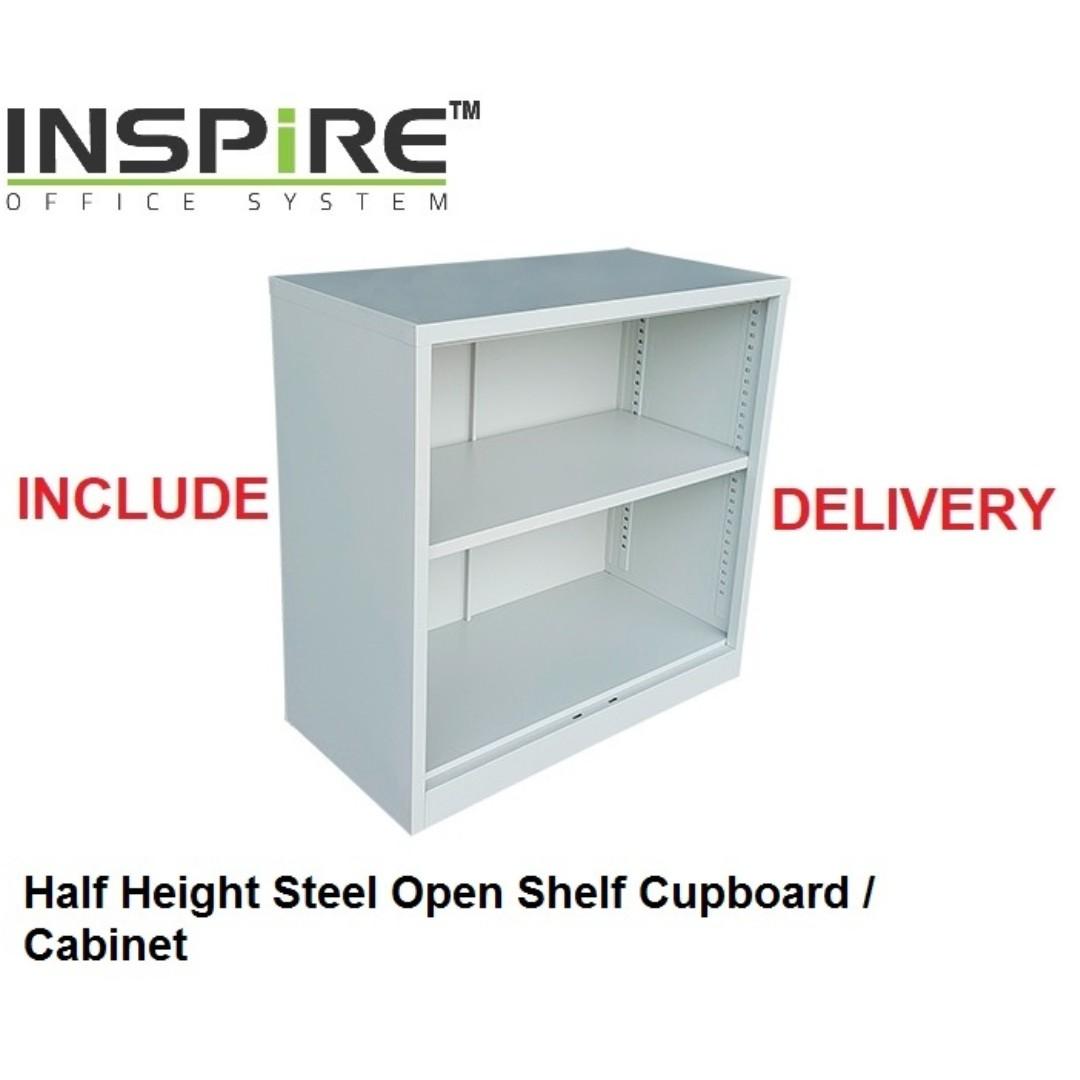 Half Height Steel Open Shelf Cupboard | Cabinet, Furniture & Home ...