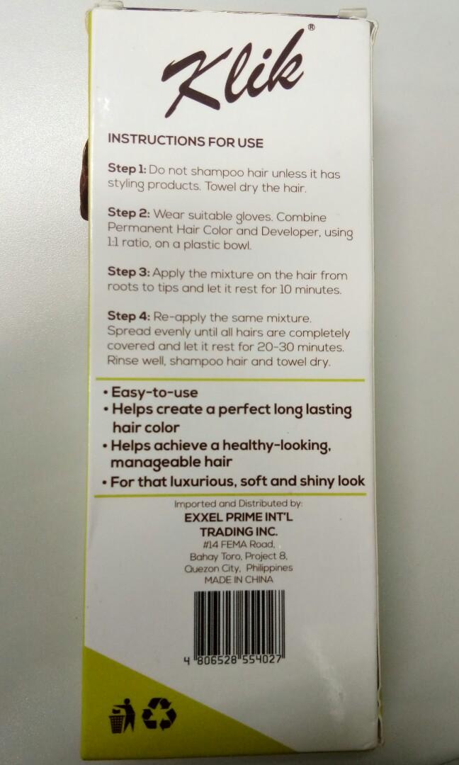 Klik Hair Color Collection, Beauty & Personal Care, Hair on Carousell