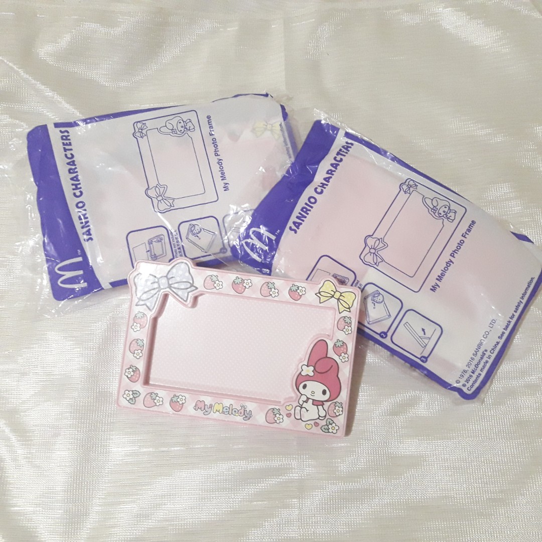 My Melody picture frames from McDo Happy Meal, Hobbies & Toys ...