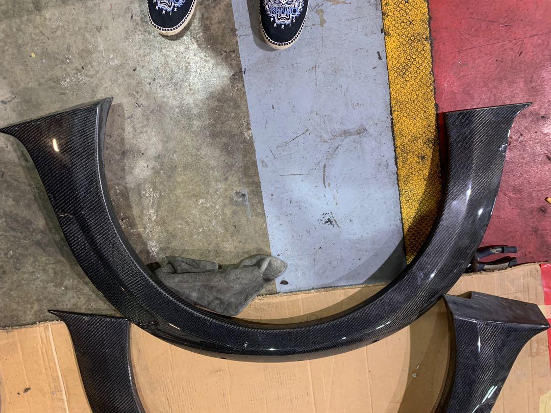 Nissan GT-R R-35 rear fender arc varis carbon fibre, Car Accessories ...