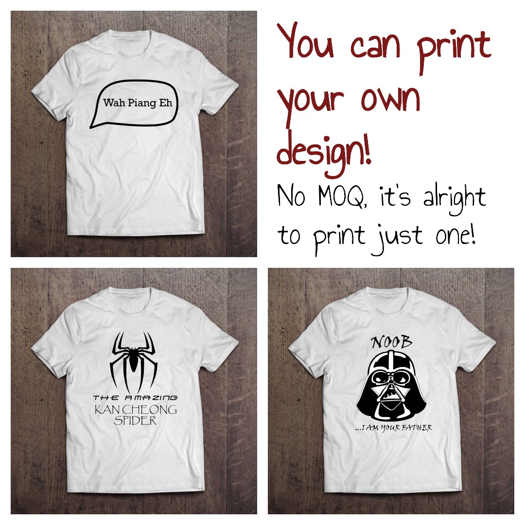 Print your own Tshirt design, No MOQ!, Business Services, Printing ...