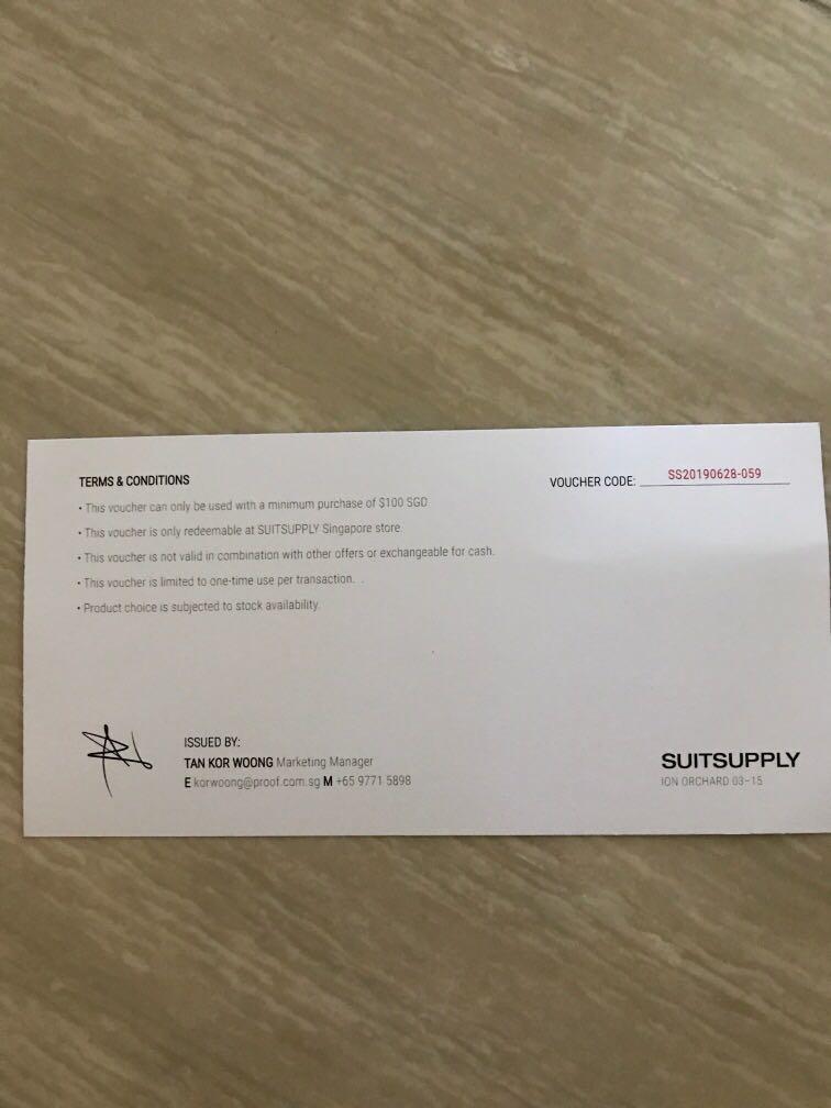 Suit Supply Gift Card