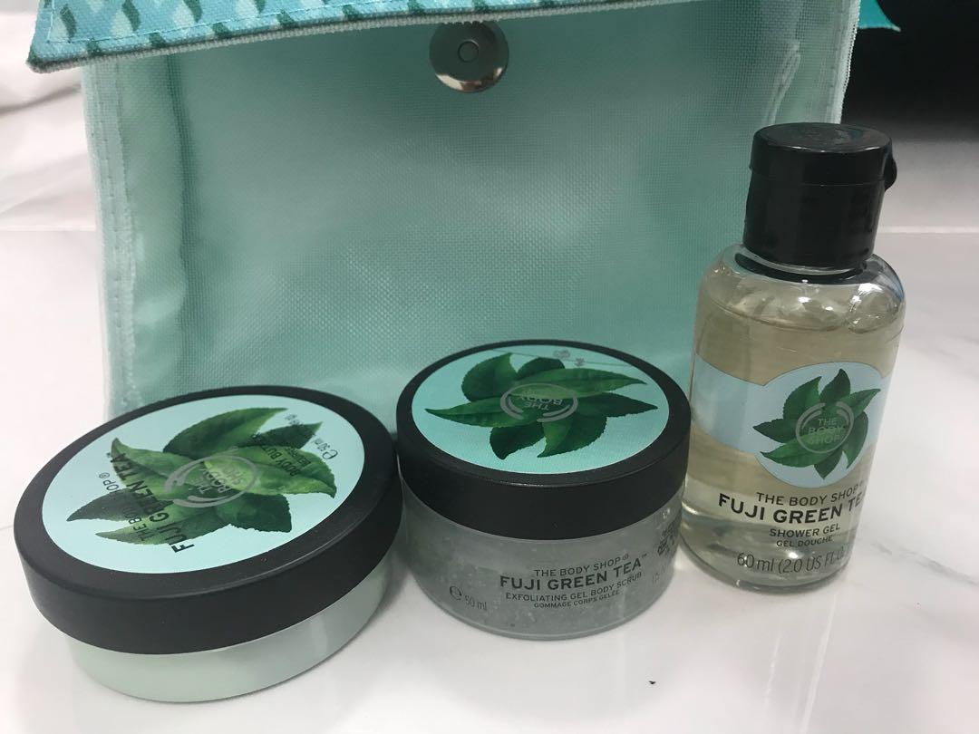 The Body Shop Fuji Green Tea set, Kesehatan & Kecantikan, Kulit, Sabun ...