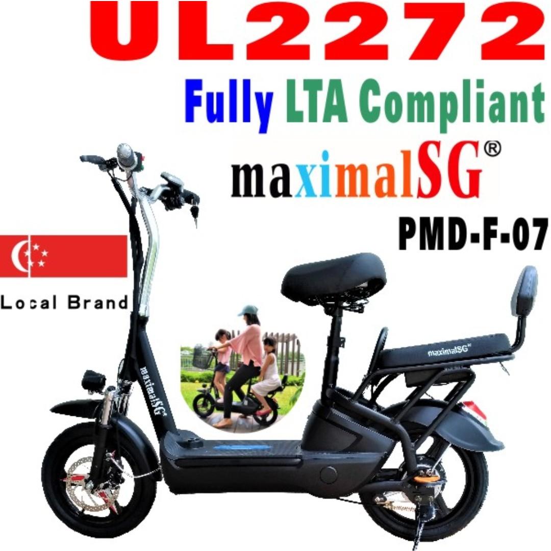 PMD-F-07 LTA approved escooter e-scooter PMD Electric Scooter 48V 2 ...