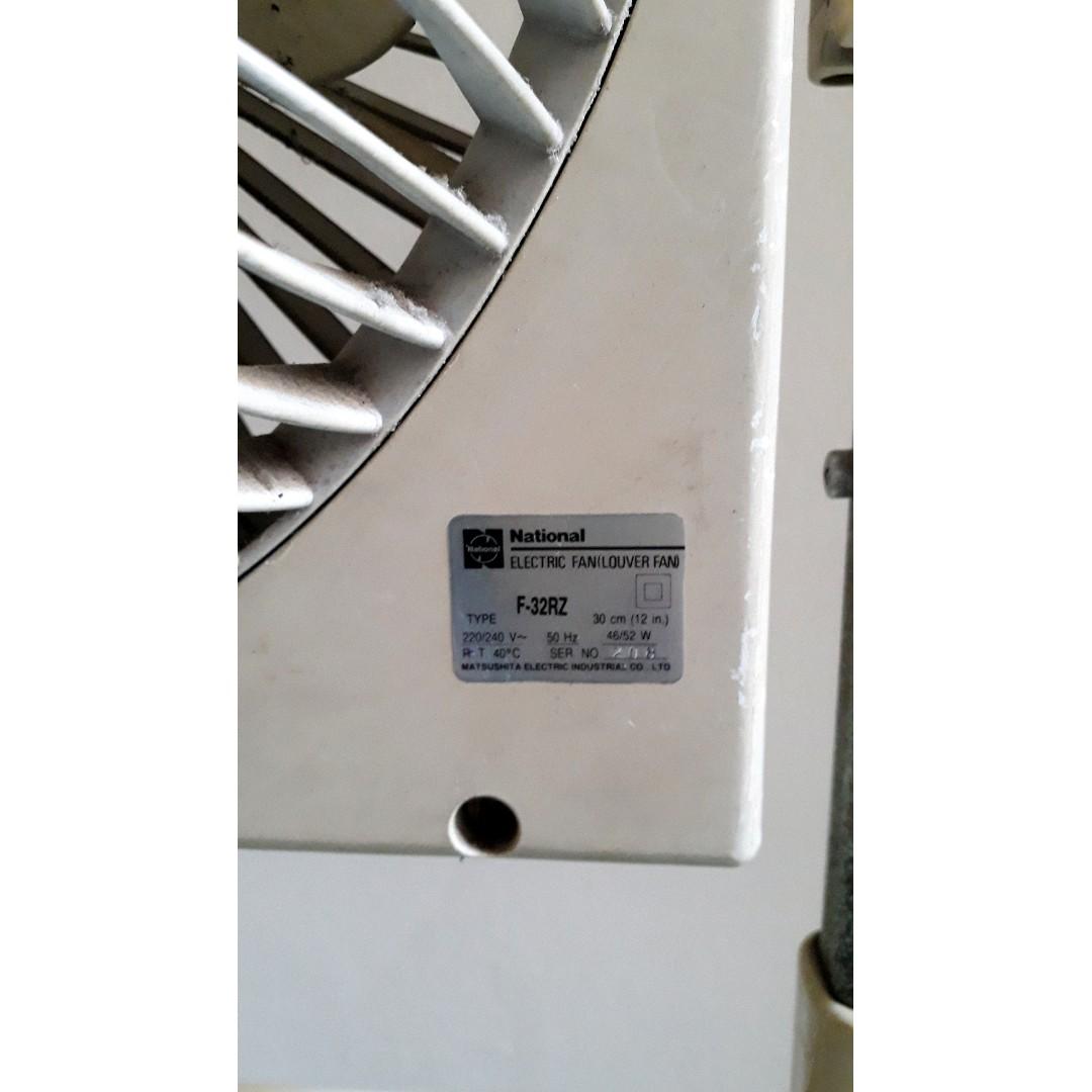 Vintage National Standing Louver Fan, Furniture & Home Living, Lighting ...