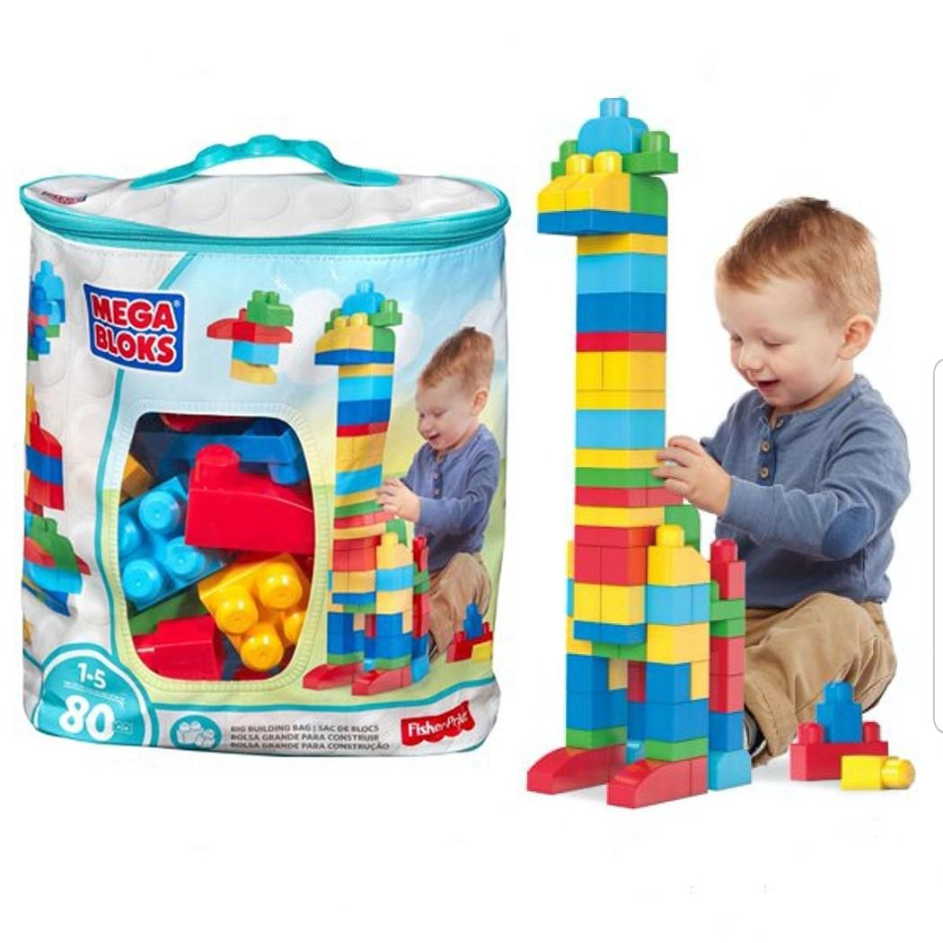 80pcs Mega Bloks First Builder Building Blocks Construction Educational ...