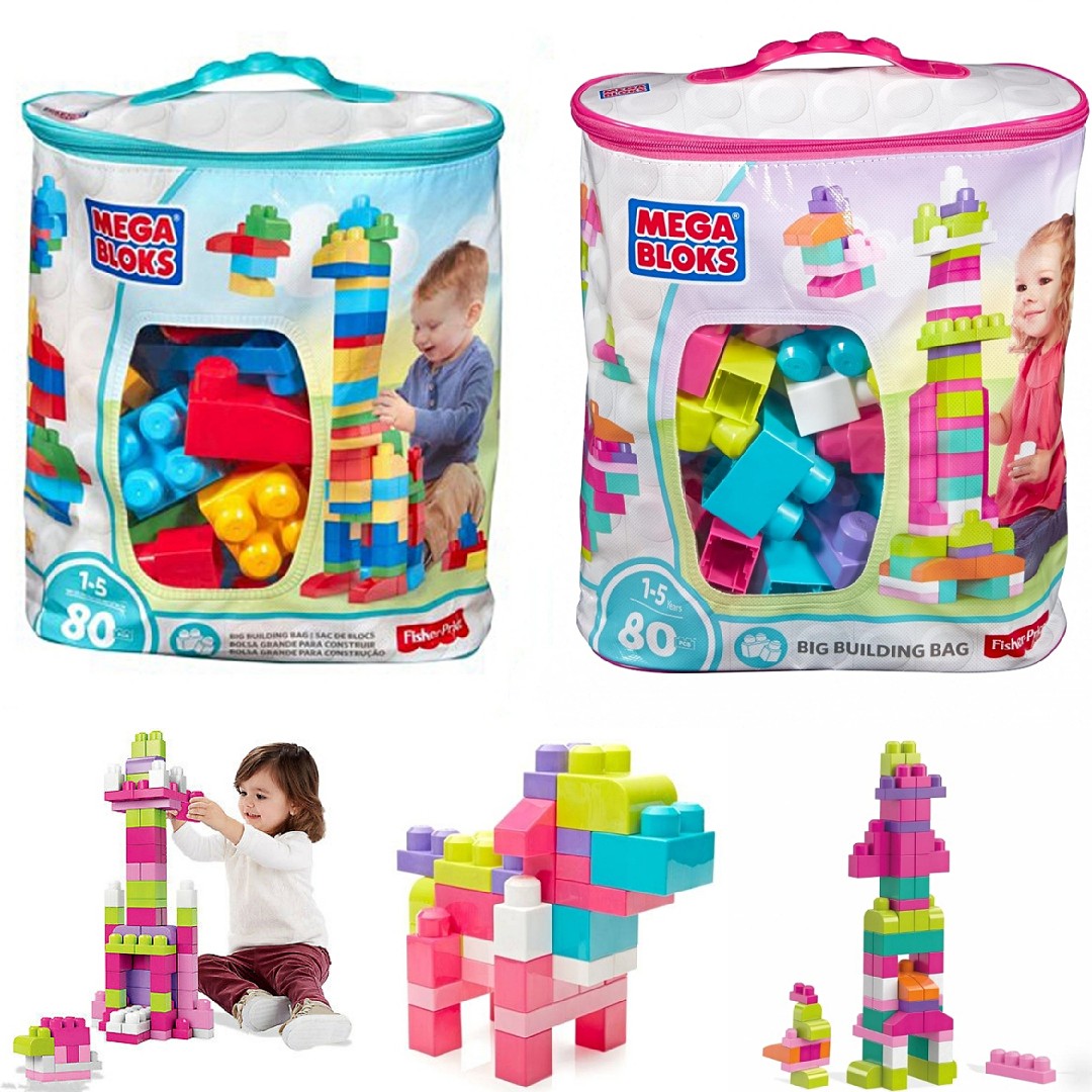 80pcs Mega Bloks First Builder Building Blocks Construction Educational ...