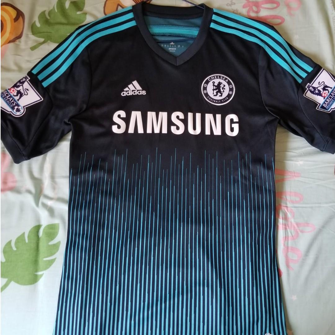 放 Chelsea 14-15 third kit with EPL printing no.19 Diego Costa size:S ...