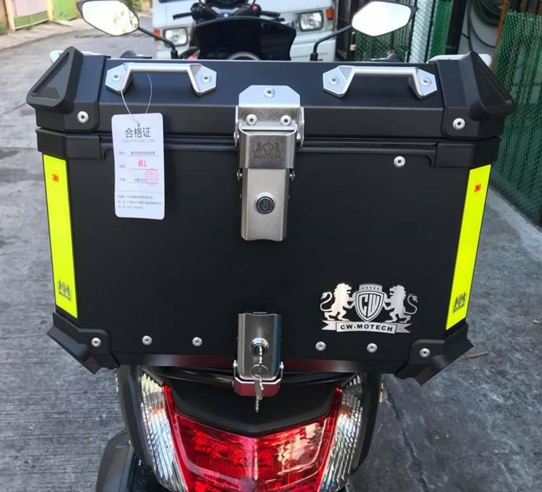 Alloy top box, Motorbikes on Carousell