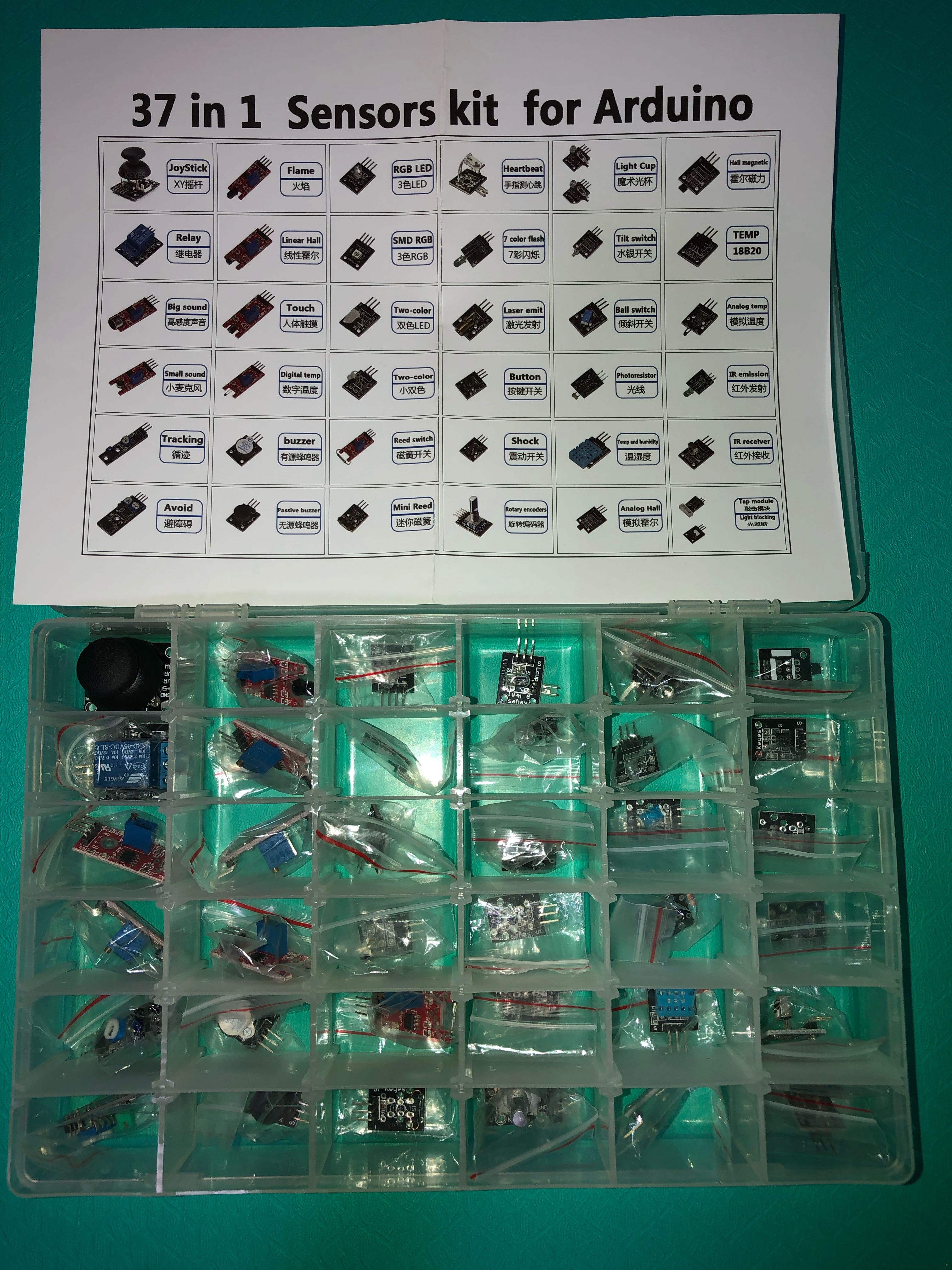 Arduino sensors 37-in-1, Computers & Tech, Parts & Accessories ...