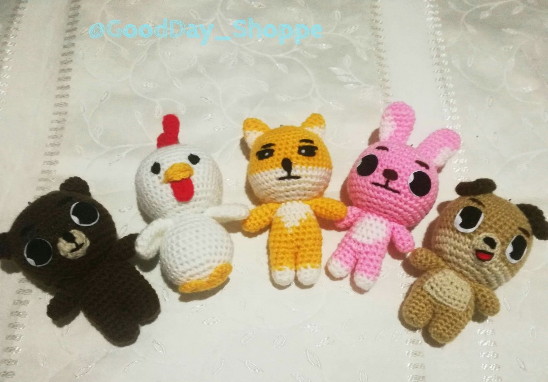 Day6 Mascots Crochet Whole Body keychain, Hobbies & Toys, Memorabilia ...