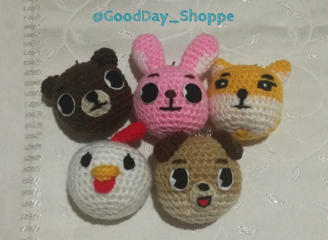 Day6 mascots unofficial head keychain, Hobbies & Toys, Memorabilia ...