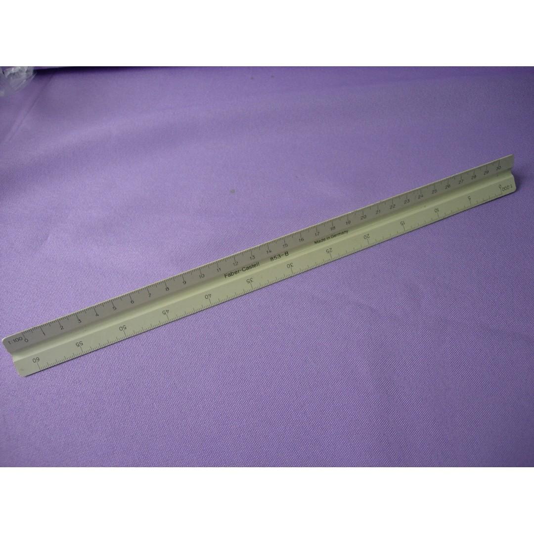 Faber-Castell 853-B Metric Triangular Scale Ruler (30cm) 德國 Faber ...
