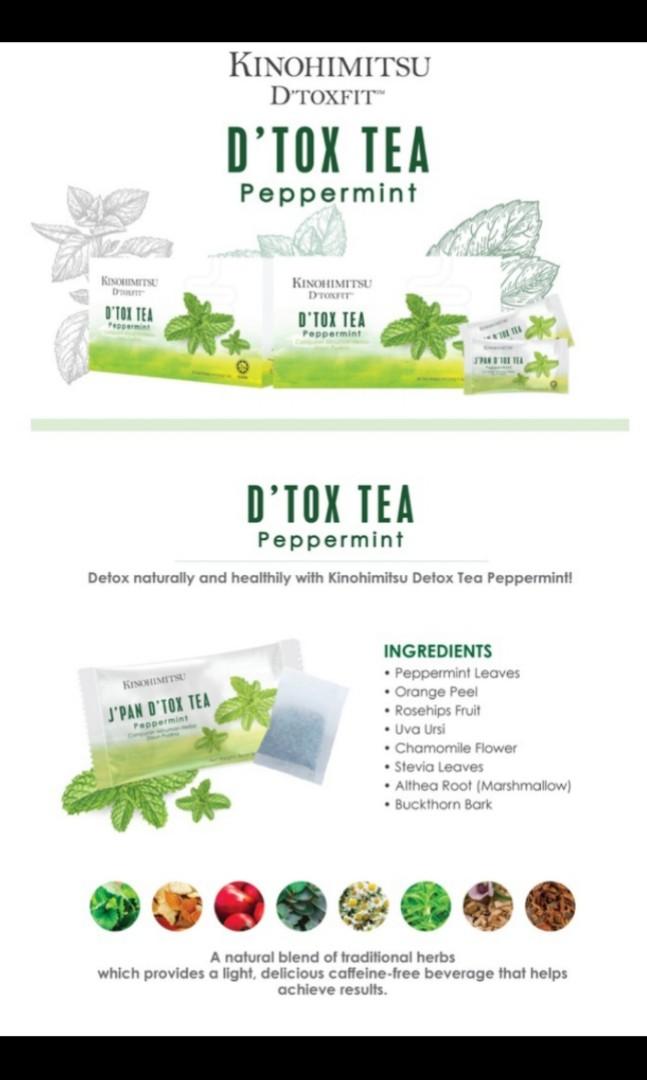 Kinohimitsu Detox Tea, Health & Nutrition, Health Supplements, Health ...