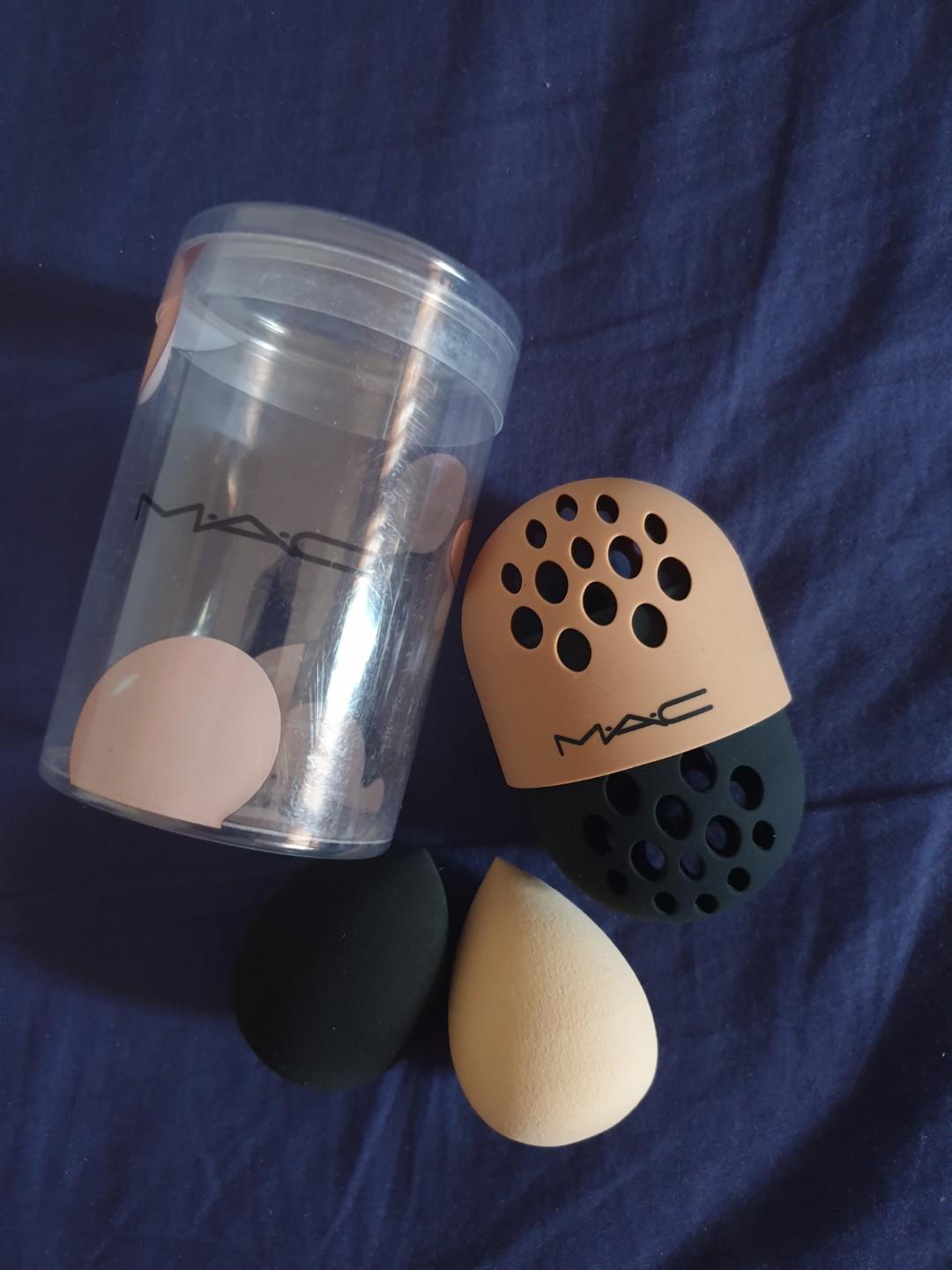 Mac studio fix NC25 with beauty blender, Beauty & Personal Care, Face ...