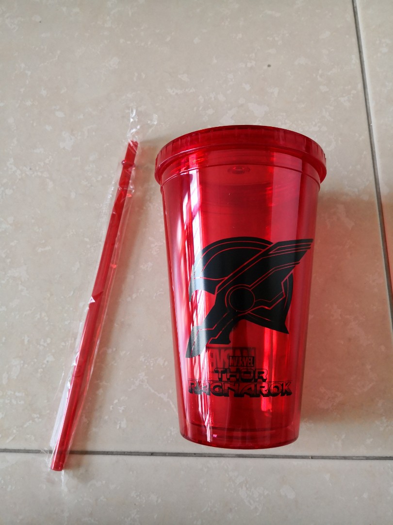 Marvel Plastic Cup, Thor Ragnarok, Everything Else on Carousell