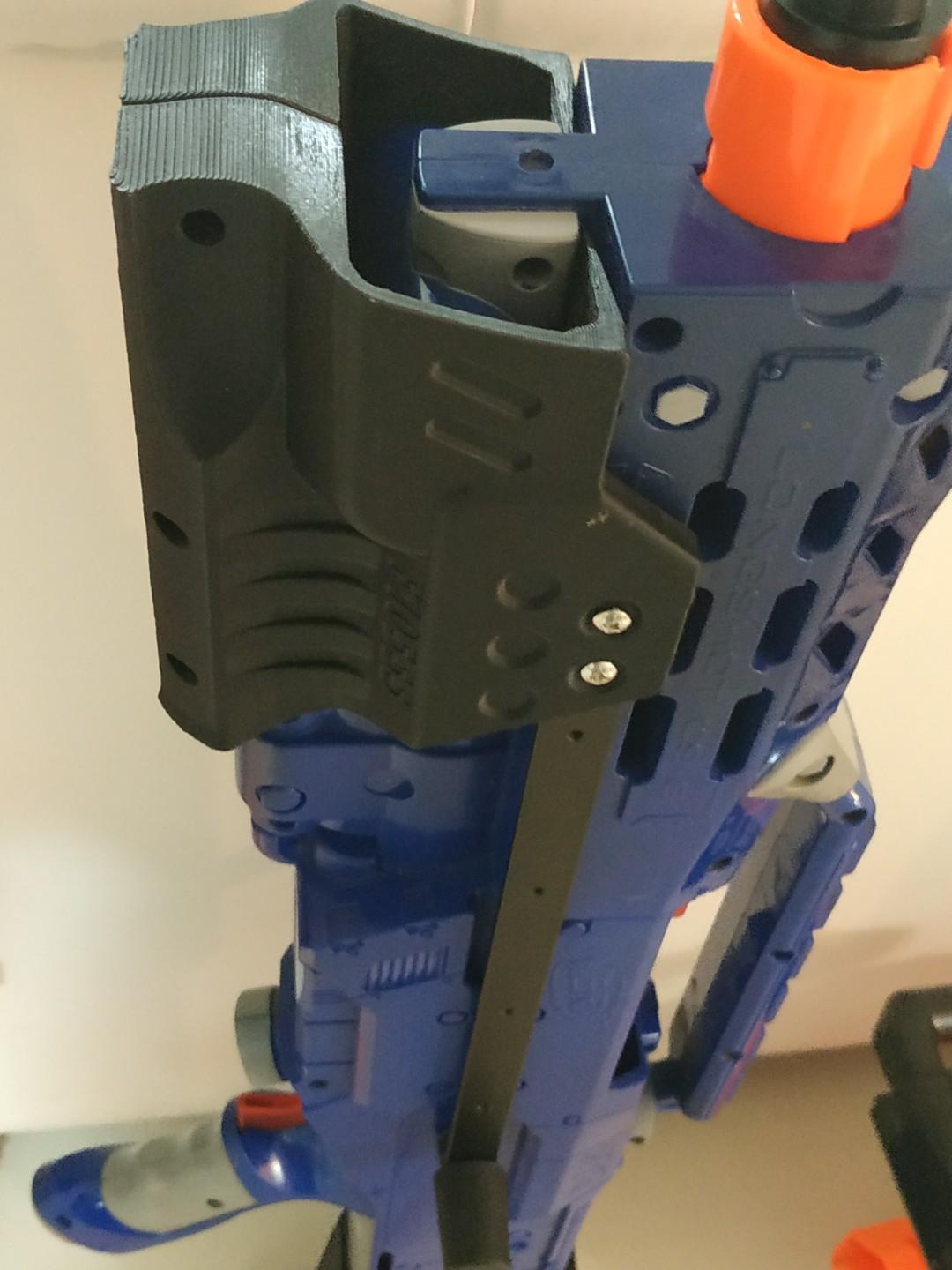Nerf Blue Longshot with Omega Kit, Hobbies & Toys, Toys & Games on ...