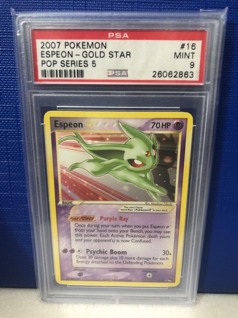Digital Prints Gold Star Espeon Altered Card Print Art & Collectibles ...