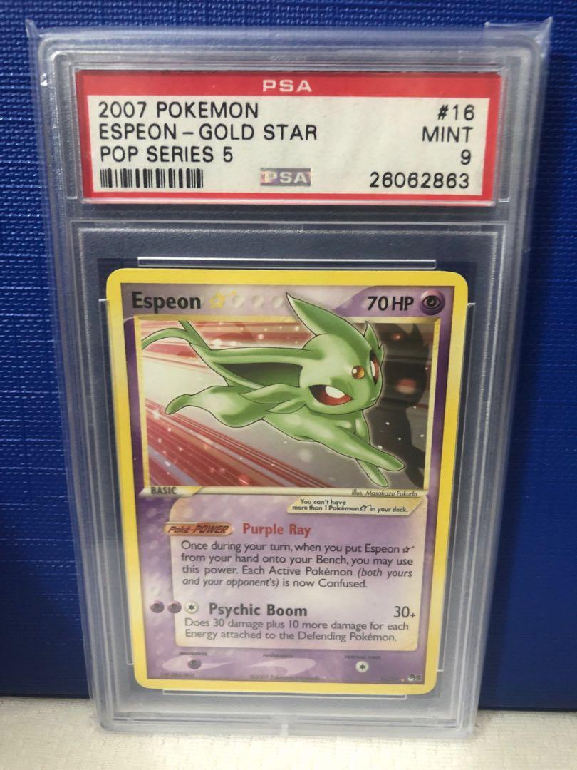 PSA 9 Espeon Gold Star Pokemon Card, Hobbies & Toys, Toys & Games on ...
