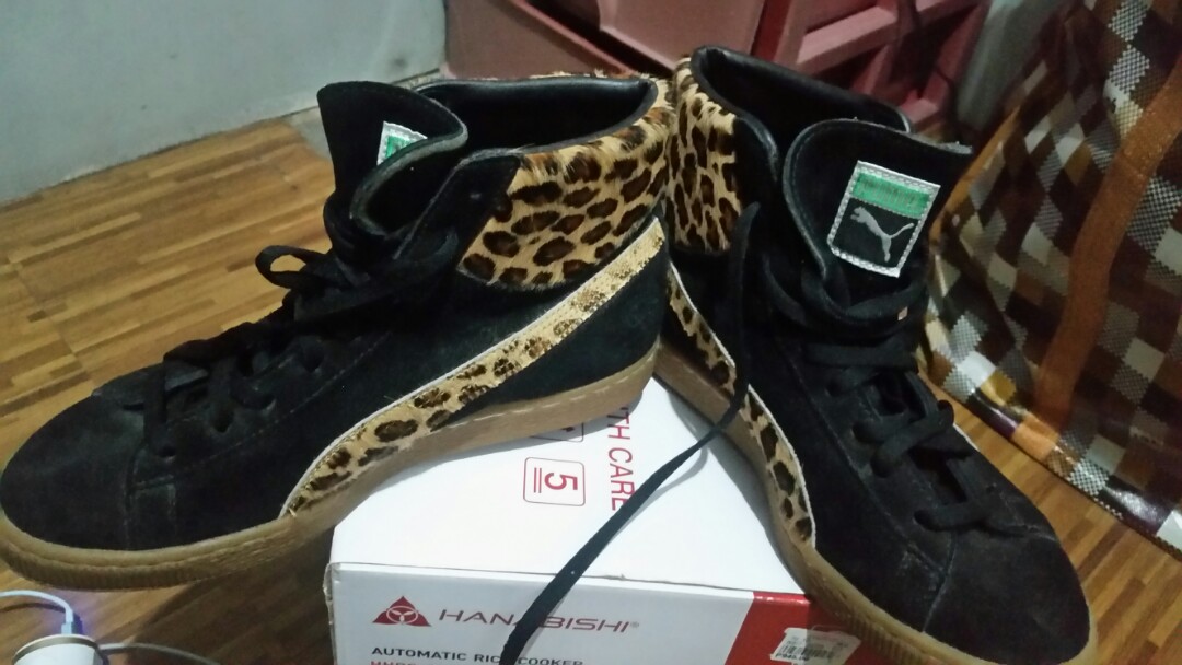 PUMA SUEDE LEOPARD PRINT, Women's Fashion, Footwear, Sneakers on Carousell