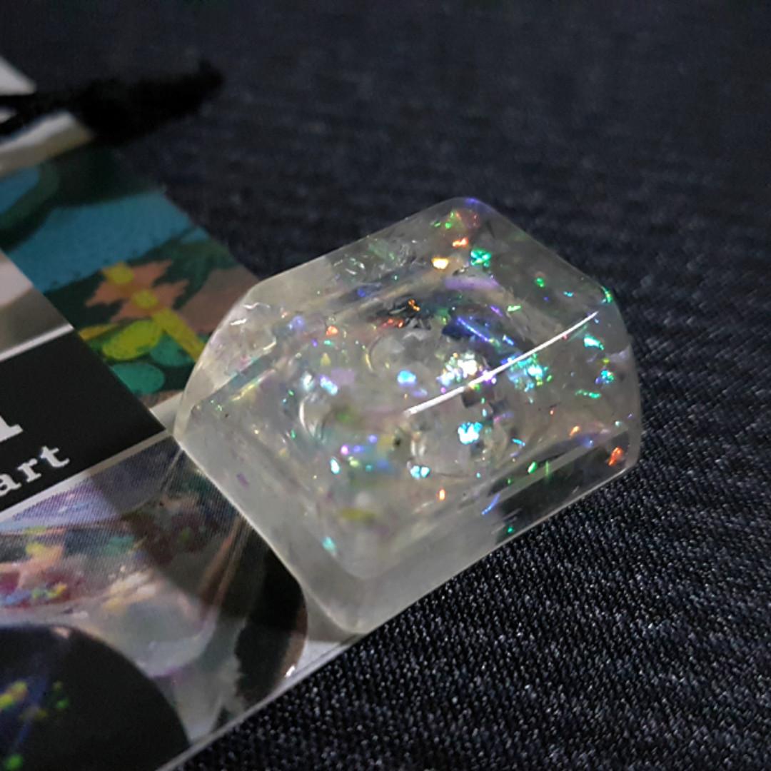 Artisan Keycap (Rainbow Ice) - Cherry MX, SA Profile Row 3, 1.25u ...