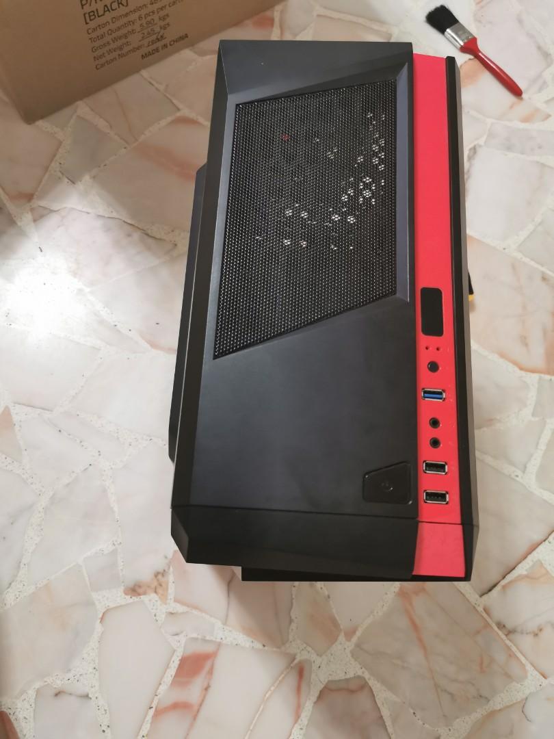 Tecware F3 Chassis with red LED fans, Computers & Tech, Parts ...